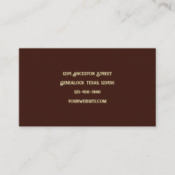 Genealogy Cemetery Headstone Business Card | Zazzle