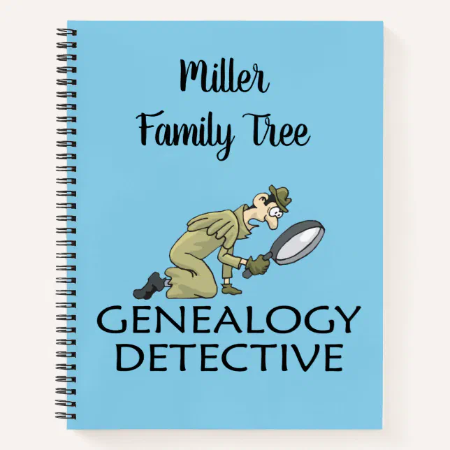 Genealogy Detective Notebook | Zazzle