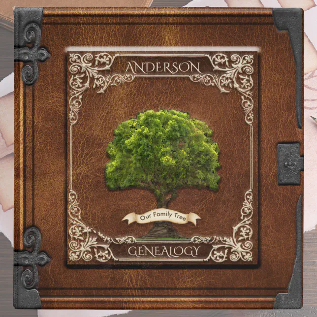 Genealogy Family Tree 3 Ring Binder | Zazzle