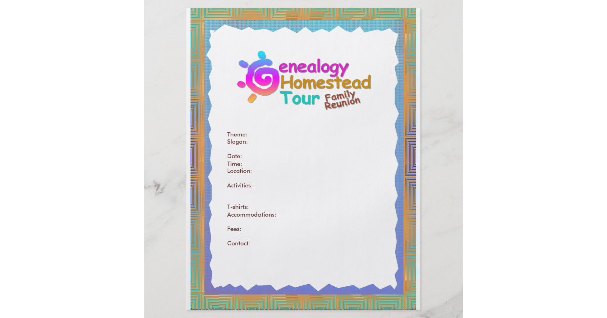 Genealogy Homestead Tour Flyer | Zazzle