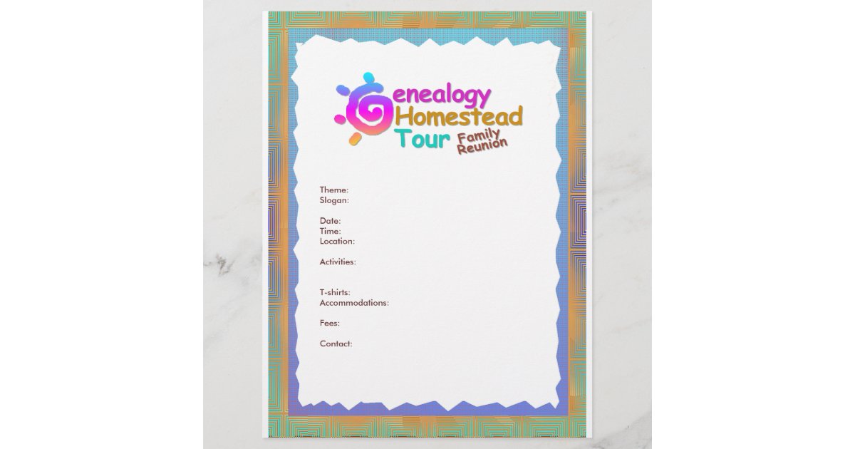 Genealogy Homestead Tour Flyer | Zazzle