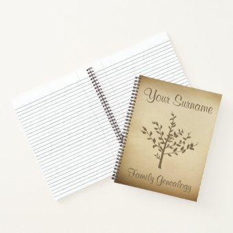 Genealogy Notebook | Zazzle