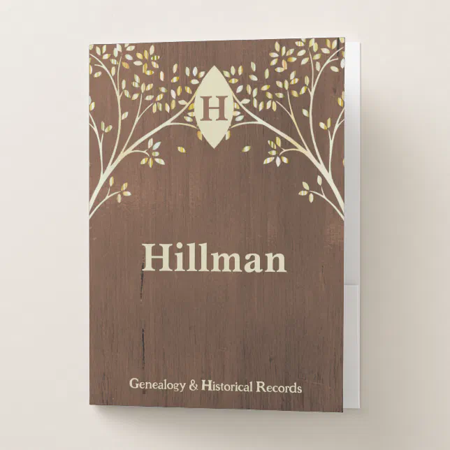 Genealogy Records Family Tree Ancestry Leaf Book Pocket Folder | Zazzle