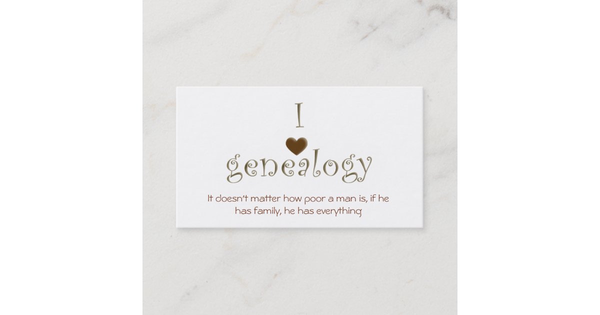 Genealogy Researcher, Customizable Business Card | Zazzle