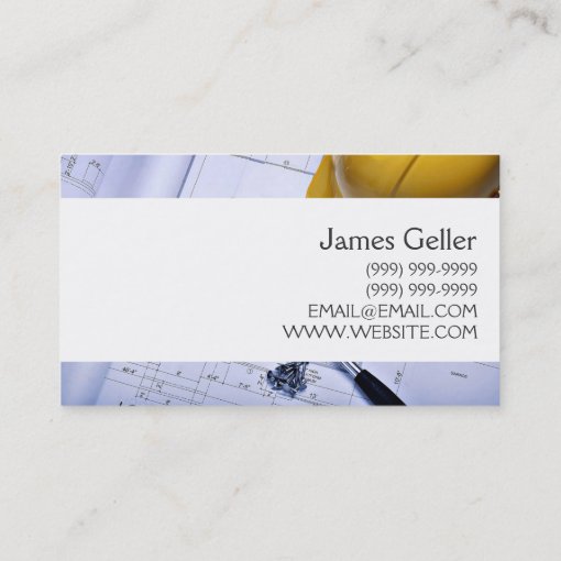 General Contractor Builder Construction Business Business Card | Zazzle