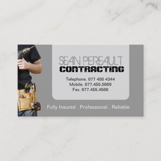 GENERAL CONTRACTOR BUSINESS CARD | Zazzle.com
