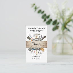 General Contractor Business Cards | Zazzle