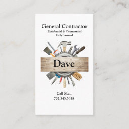General Contractor Business Cards | Zazzle