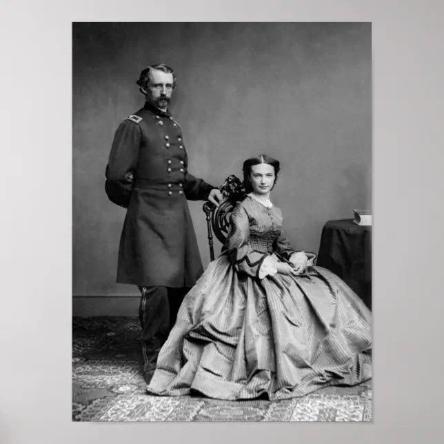 General Custer and His Wife Libbie Poster | Zazzle