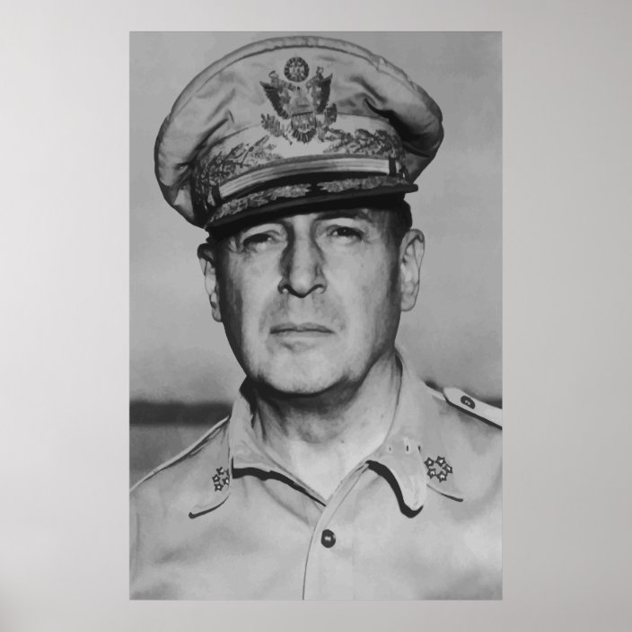 General Douglas MacArthur Poster | Zazzle.com