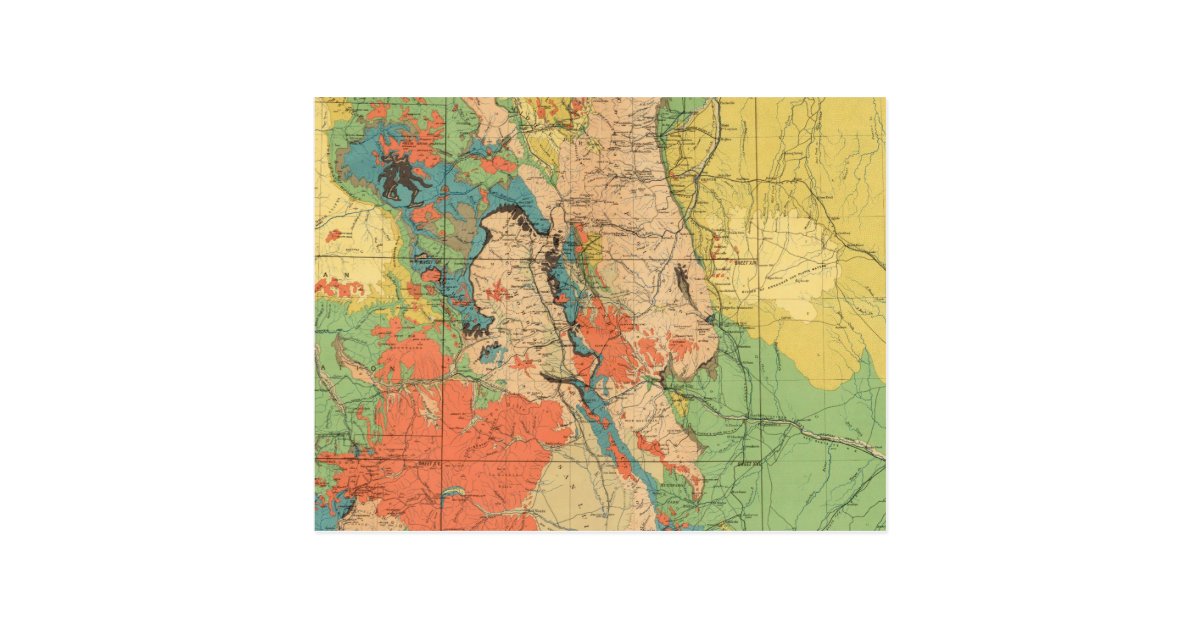 General Geological Map of Colorado Postcard | Zazzle.com