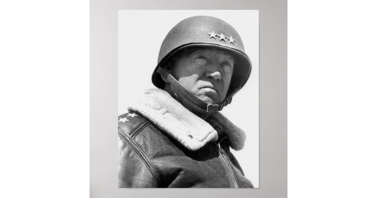 General George Patton -- WW2 Poster | Zazzle