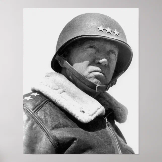 General George Patton -- WW2 Poster | Zazzle