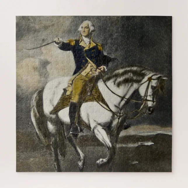 General George Washington on Horseback Jigsaw Puzzle | Zazzle