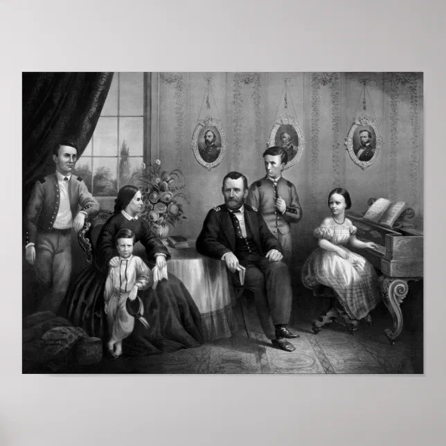 General Grant And His Family Poster | Zazzle