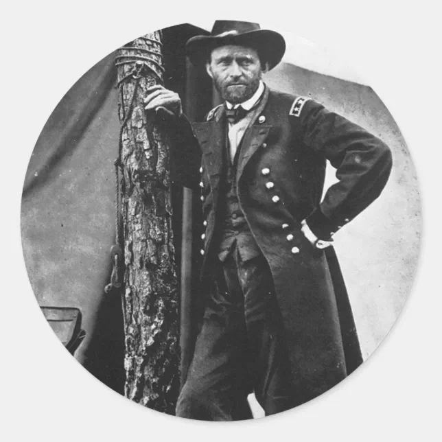 General Grant Classic Round Sticker | Zazzle