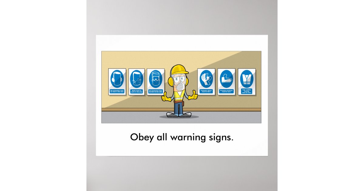 General Health & Safety Refresher 003 Poster | Zazzle
