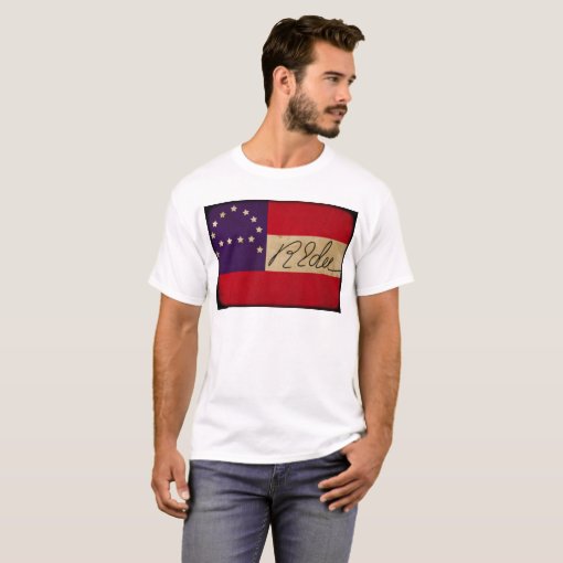 General Lee Headquarters Flag with Signature T-Shirt | Zazzle