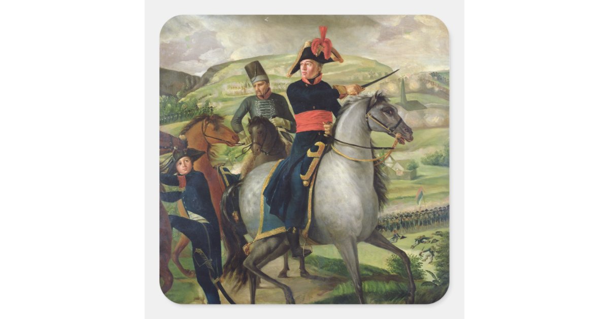 General Louis Marie Turreau de Garambouville Square Sticker | Zazzle