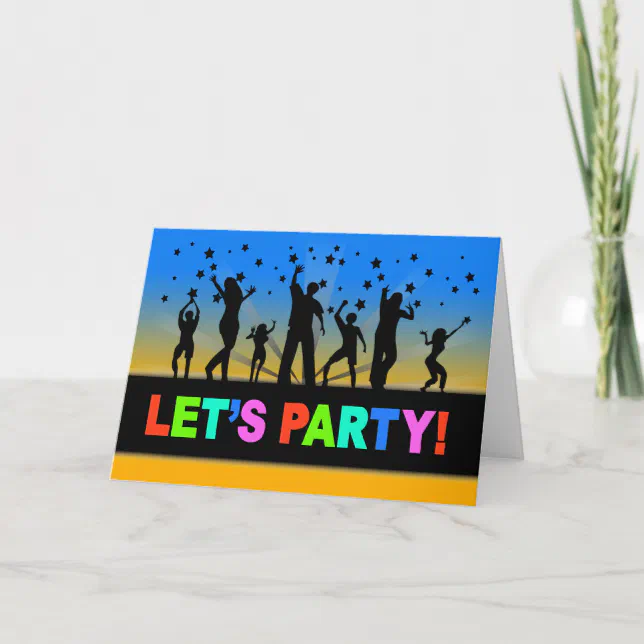 General Party Invitation, Crowd Under the Stars Card | Zazzle