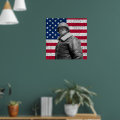 General Patton and The American Flag Poster | Zazzle