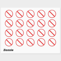 General Prohibition Classic Round Sticker | Zazzle