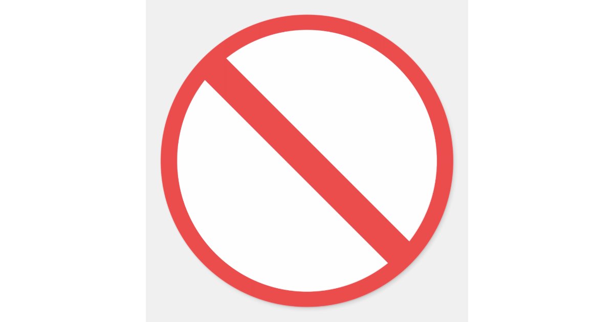 General Prohibition Classic Round Sticker | Zazzle