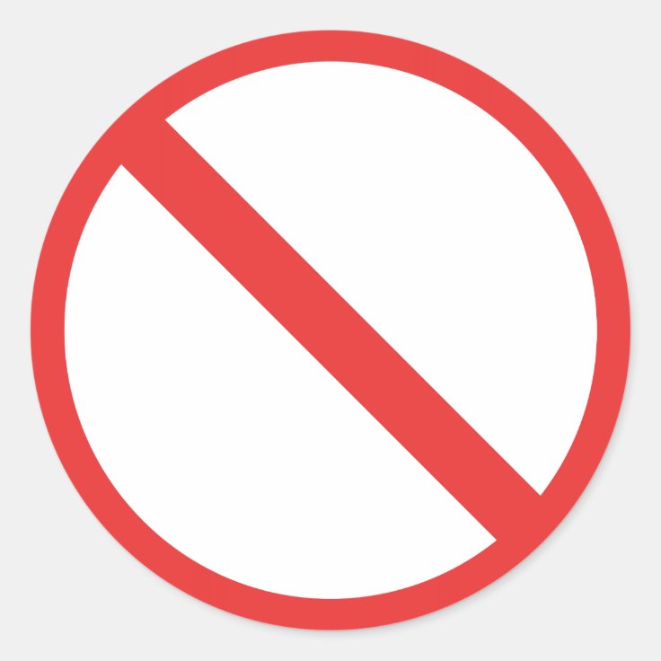 General Prohibition Classic Round Sticker | Zazzle