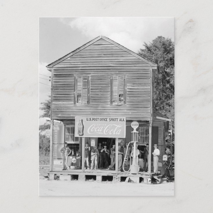 General Store & Post Office, 1935 Postcard | Zazzle