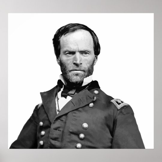 General William Tecumseh Sherman Poster | Zazzle.com