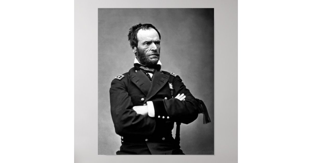 General William Tecumseh Sherman Poster | Zazzle