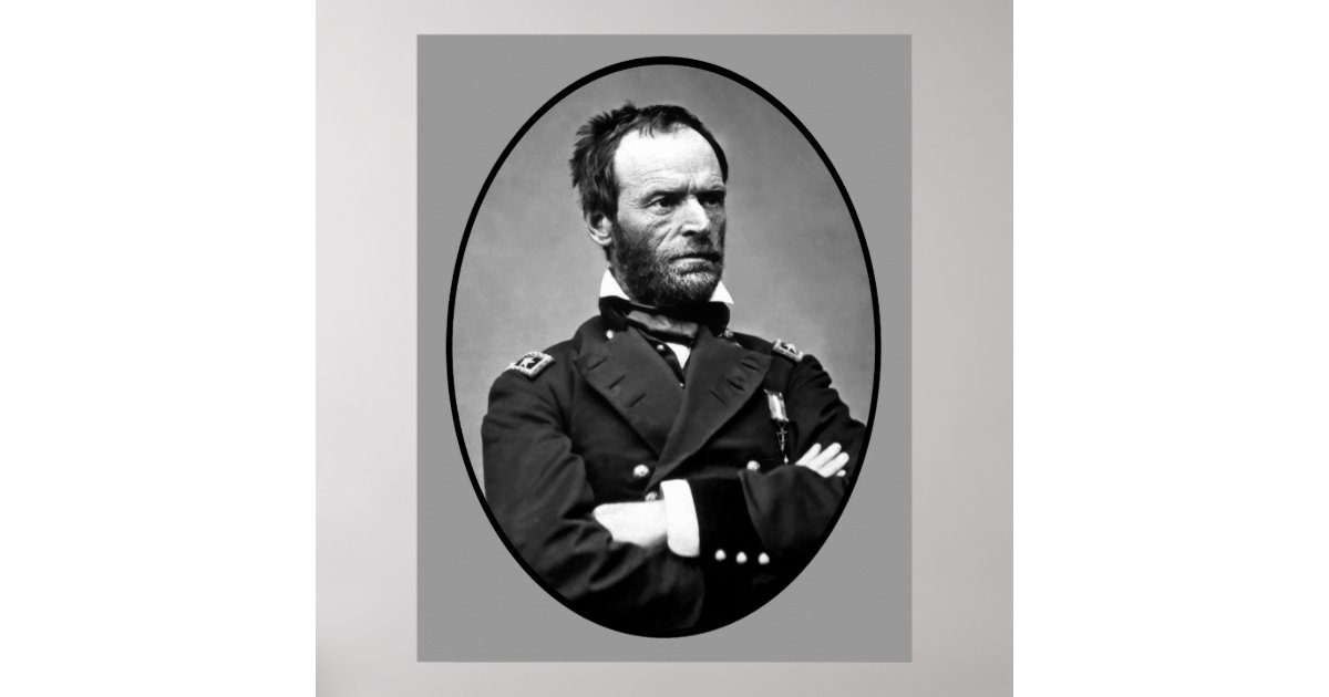 General William Tecumseh Sherman Poster | Zazzle