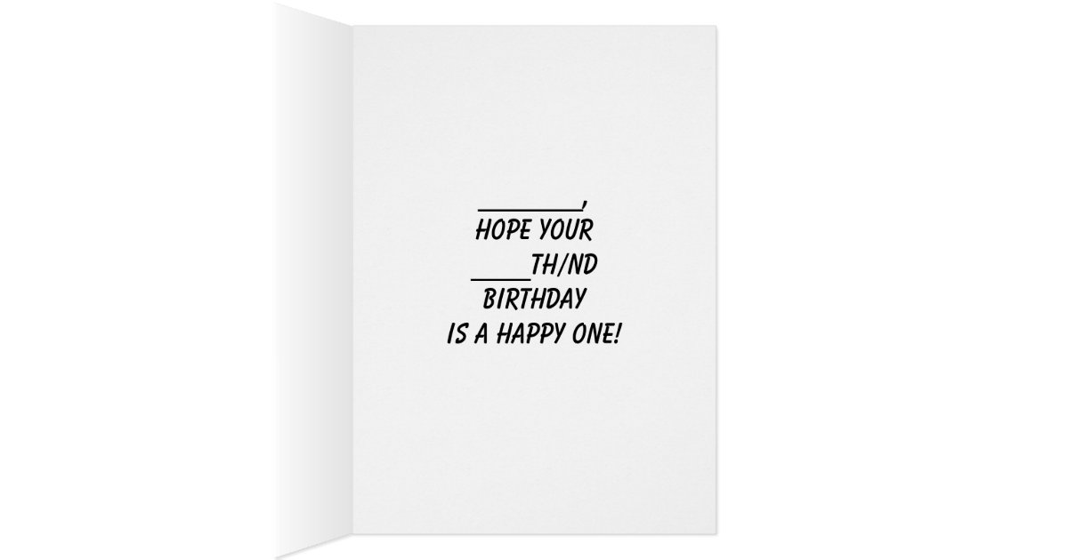 Generic Birthday Card | Zazzle.com