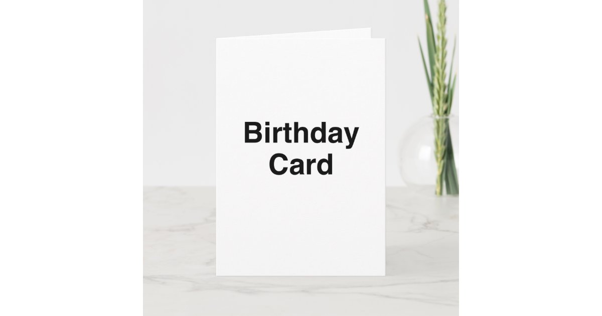 Generic Birthday Card | Zazzle