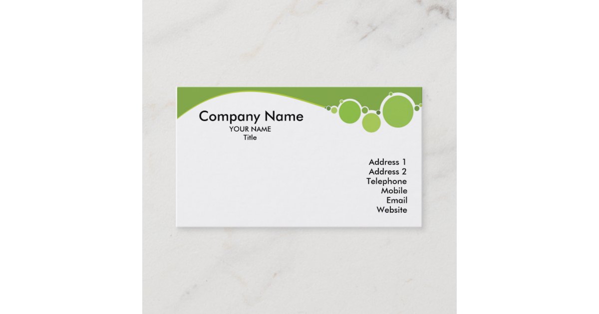 Generic Card. Business Card | Zazzle