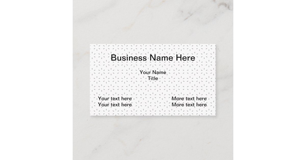 Generic Classic Business Cards | Zazzle
