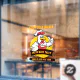 Generic Customize Fried Crispy Chicken Front Window Cling | Zazzle