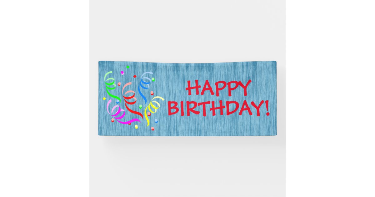 Generic Happy Birthday Banner | Zazzle