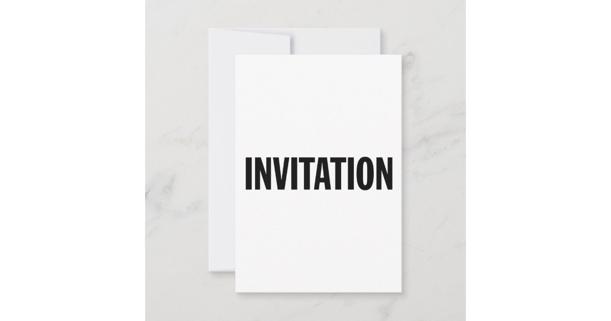Generic Invitation | Zazzle