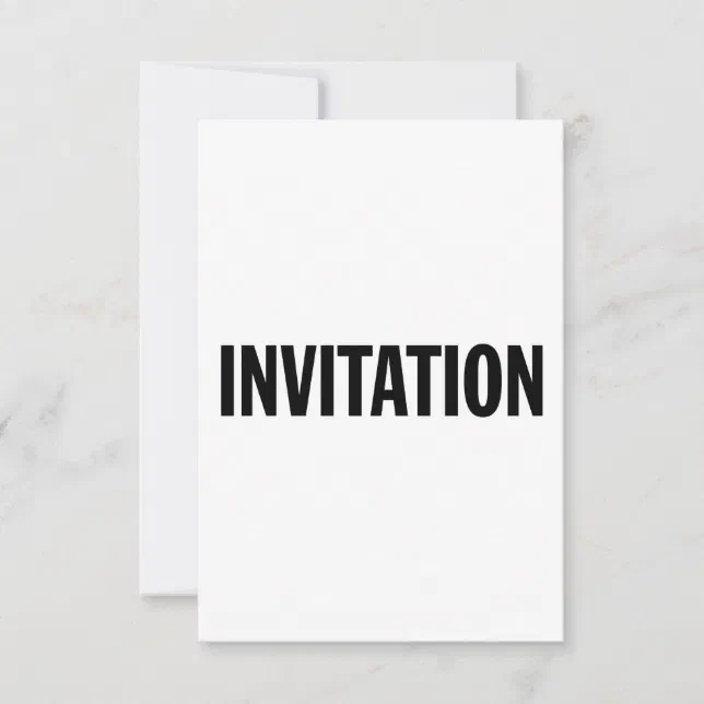 Generic Invitation | Zazzle