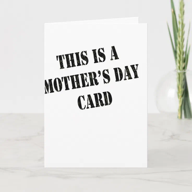 Generic Mother's Day Card | Zazzle