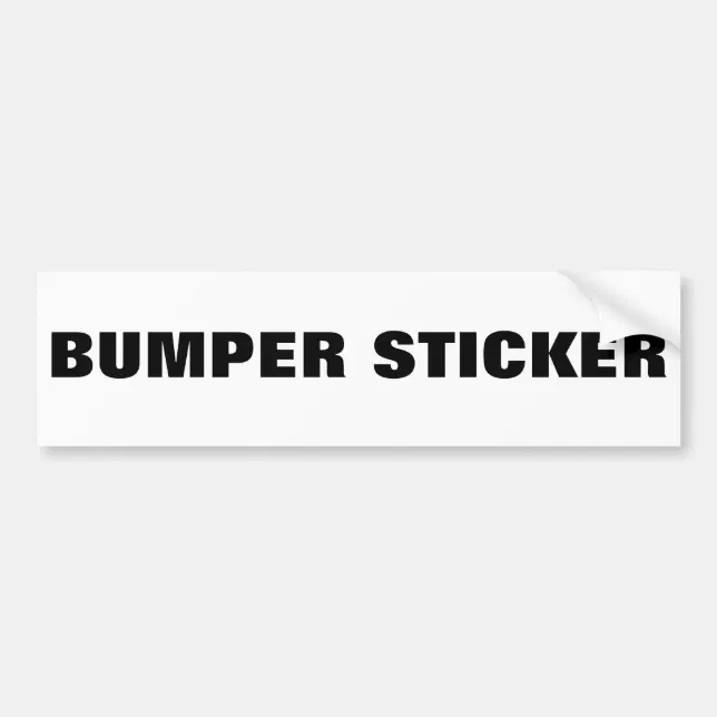 Generic Products Fad Bumper Sticker | Zazzle