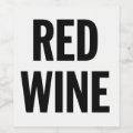 Generic Red Wine Label | Zazzle