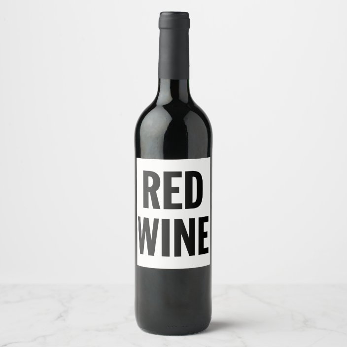 Generic Red Wine Label | Zazzle