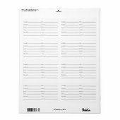 Generic Reloading Data Label Template | Zazzle