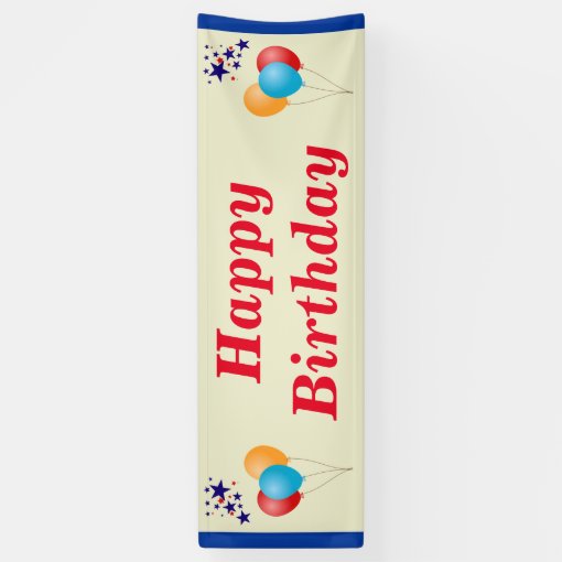 Generic Reusable Happy Birthday Office Home Banner | Zazzle