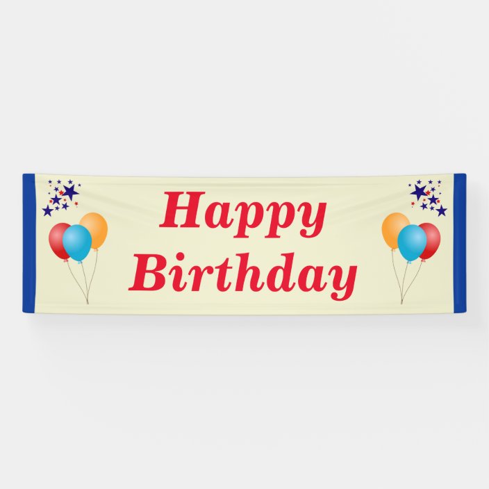 Generic Reusable Happy Birthday Office Home Banner | Zazzle.com