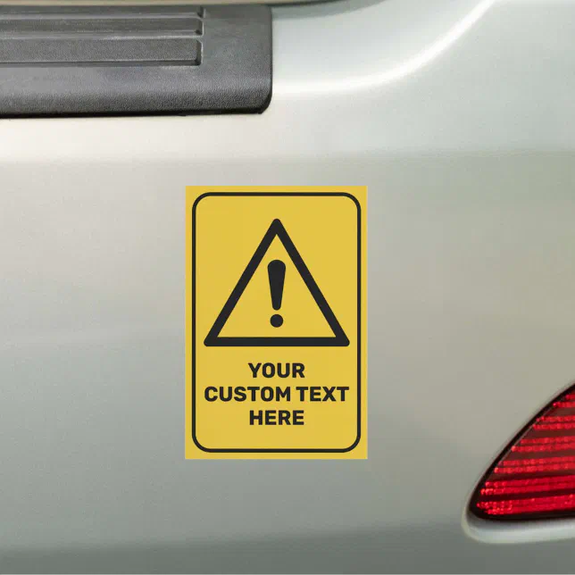 Generic Warning Triangle Sign | Zazzle