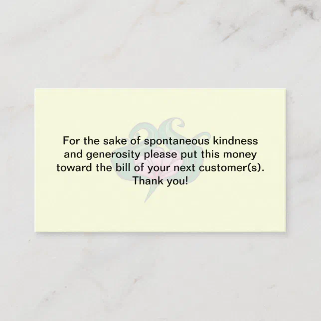 Generosity cards with Cartoon Flower | Zazzle