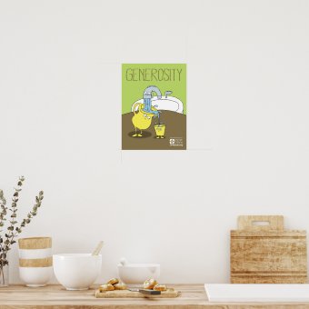 Generosity Poster | Zazzle